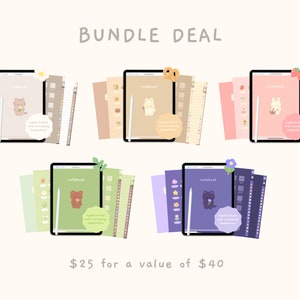 Cute Digital Notebook Value Bundle Hyperlinked Goodnotes5 - Etsy