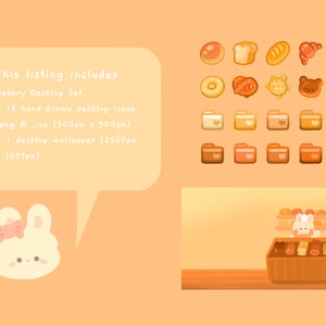 Cute Bakery Desktop Icon Set | Windows & Mac | Wallpaper | Folder Icons ...