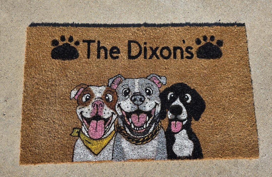Custom Pet Doormat - Etsy