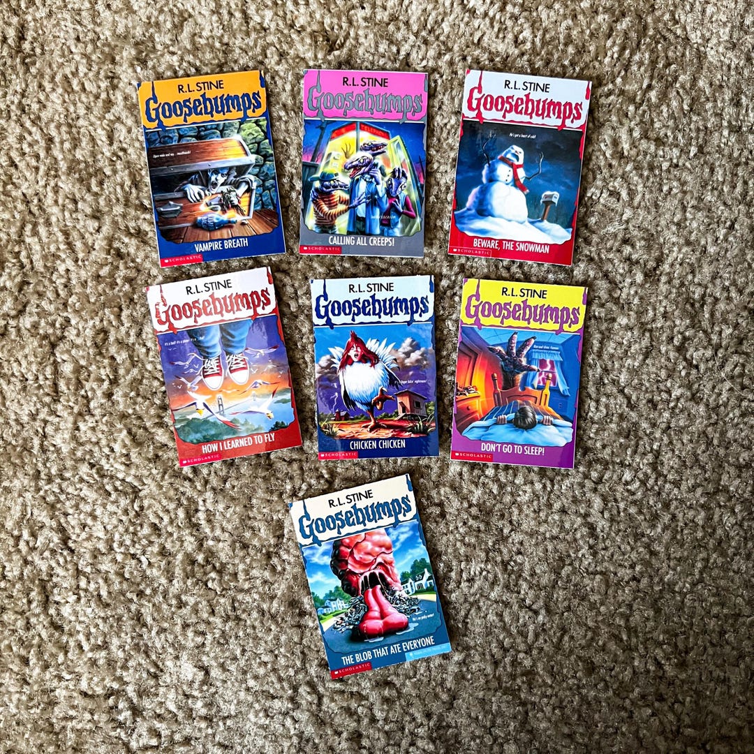 Goosebumps Stickers, 90s Kids Horror, Halloween Sticker, Book Sticker ...