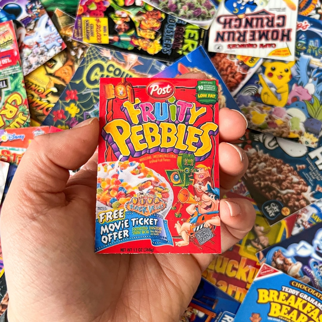 Fruity Pebbles Viva Rock Vegas Sticker, the Flinstones, 2000s Cereal ...