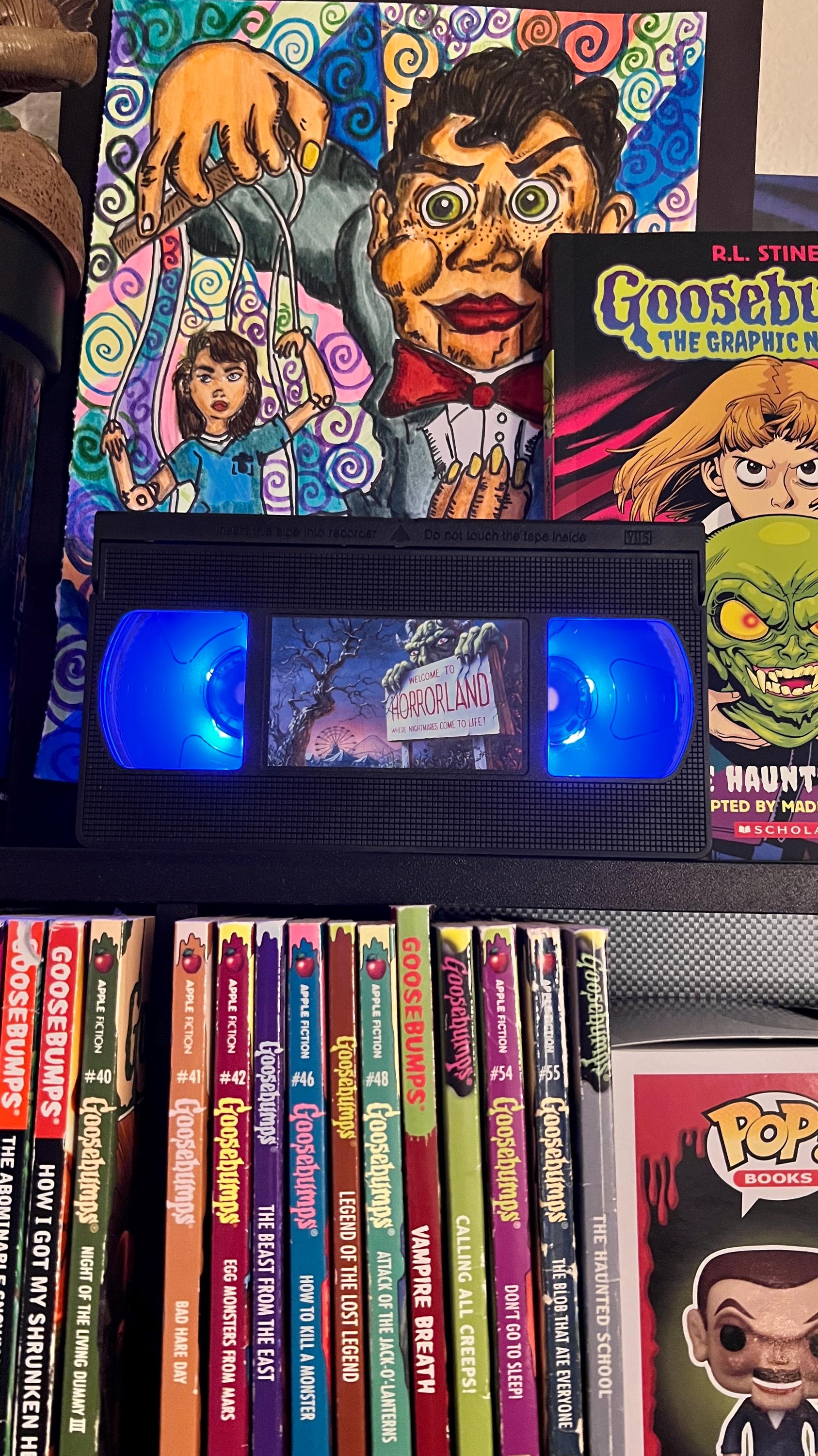 Goosebumps Horroroland VHS Tape Lamp, Retro Collectible, 90s Vintage - Etsy