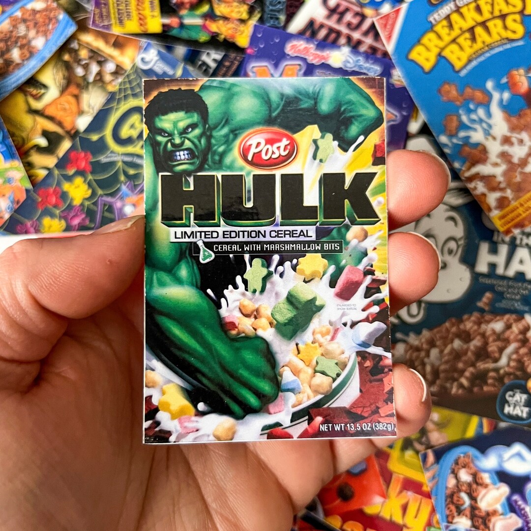The Hulk Sticker, 2000s Cereal Sticker, Nostalgia Sticker, Retro ...