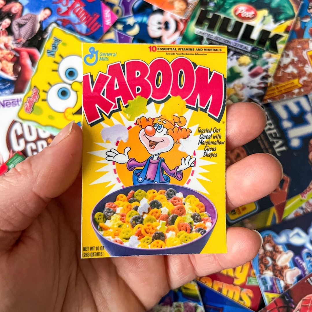 Kaboom Sticker, 90s Cereal Sticker, Nostalgia Sticker, Retro Sticker ...