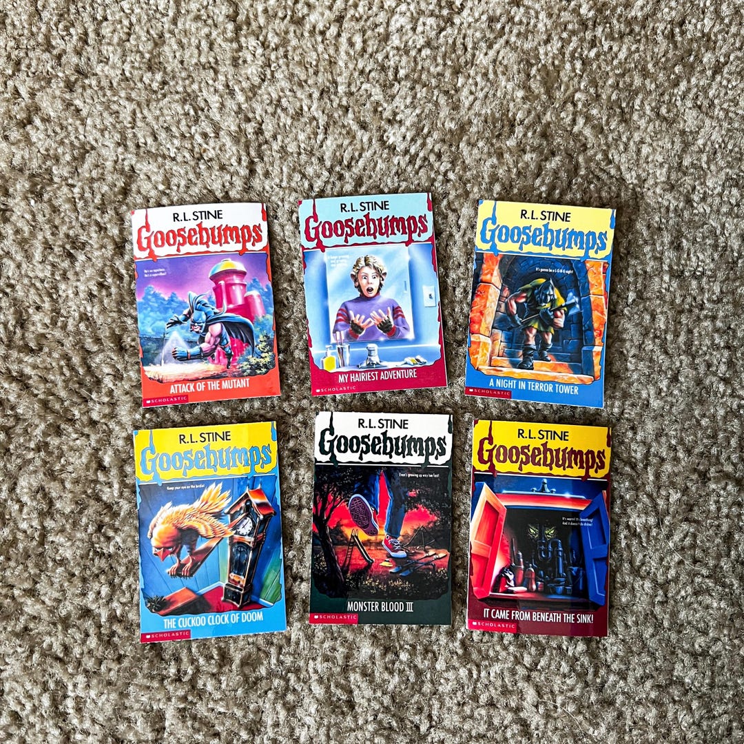 Goosebumps Stickers, 90s Kids Horror, Halloween Sticker, Book Sticker ...