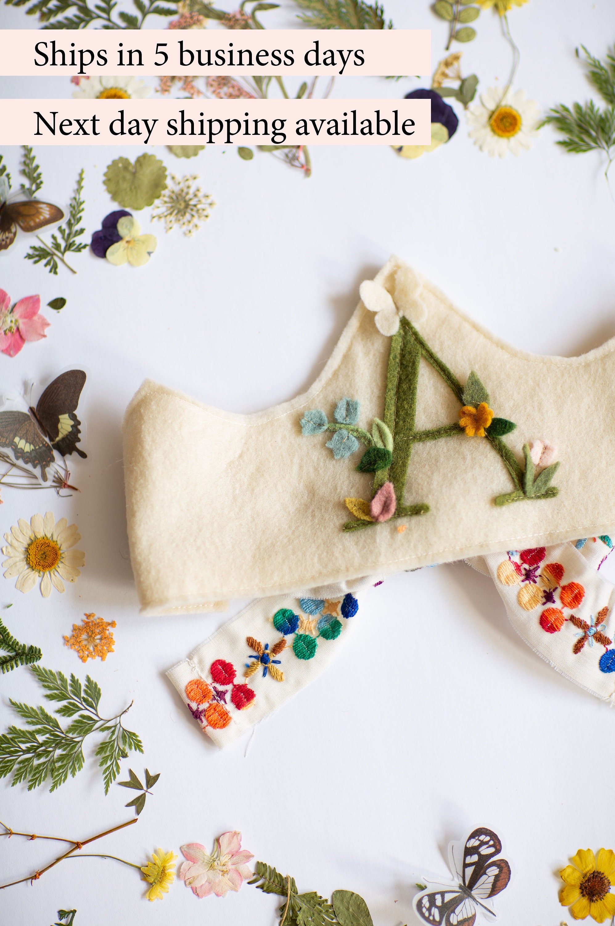 The Custom Garden Crown Personalized Crown Fabric Crown - Etsy