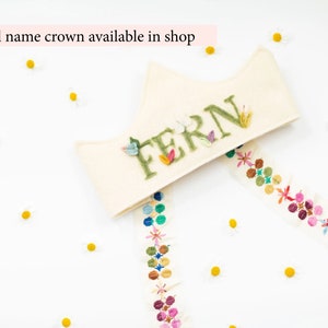 Name Crown | Personalized Crown | Birthday Crown | Reversible Crown ...