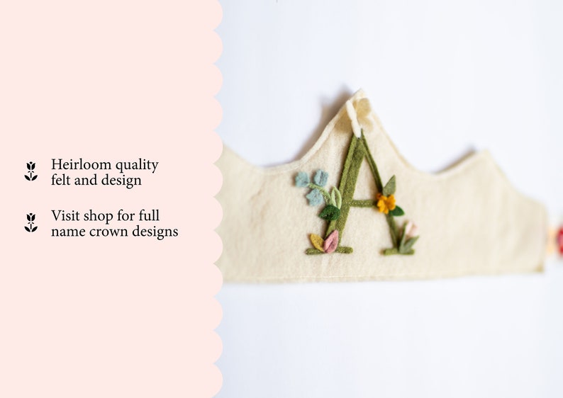 The Custom Garden Crown Personalized Crown Fabric Crown - Etsy