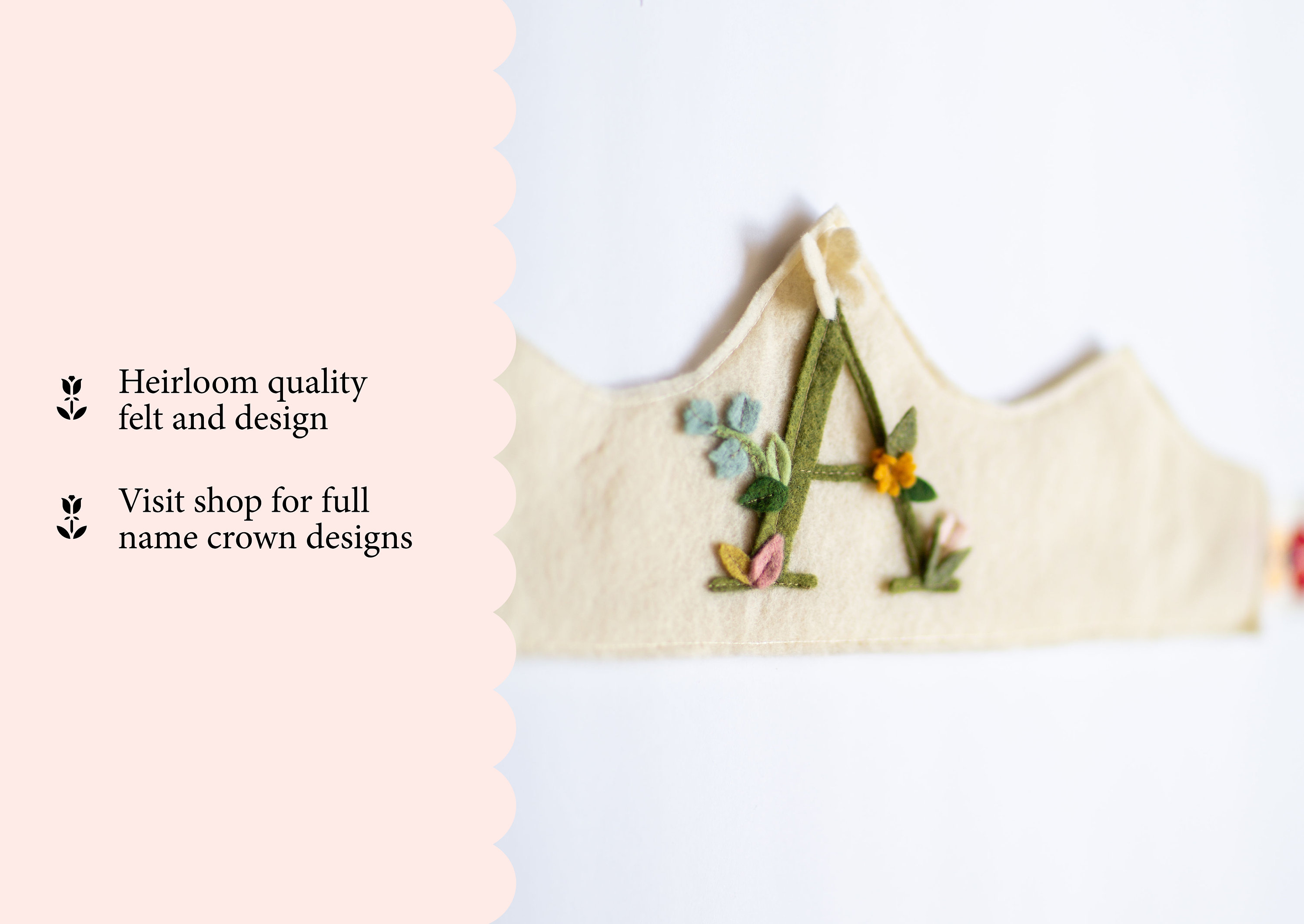 The Custom Garden Crown Personalized Crown Fabric Crown - Etsy