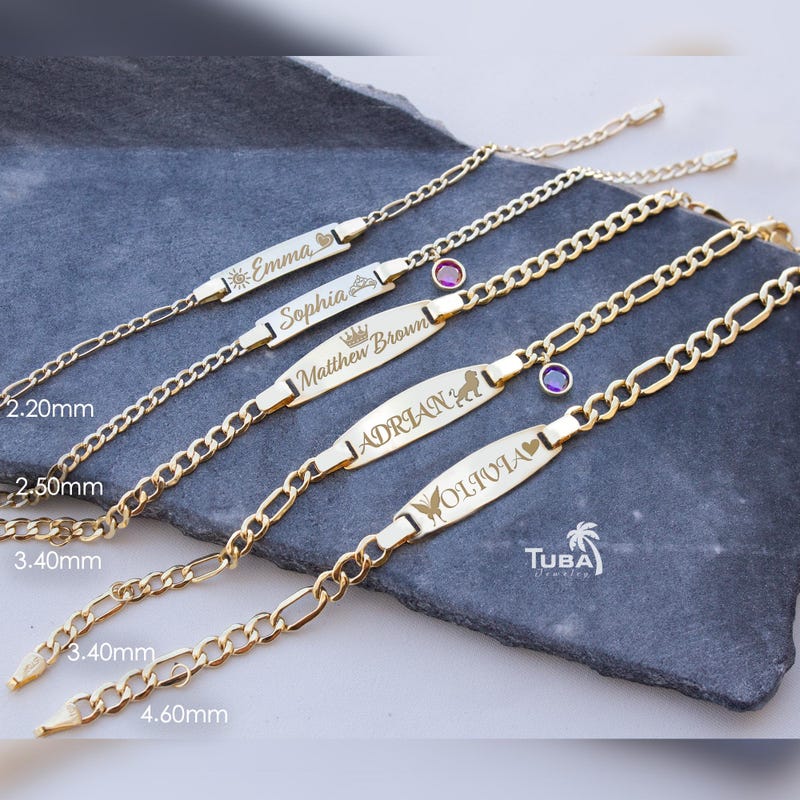 Personalized Name Pendant Bracelet - Etsy