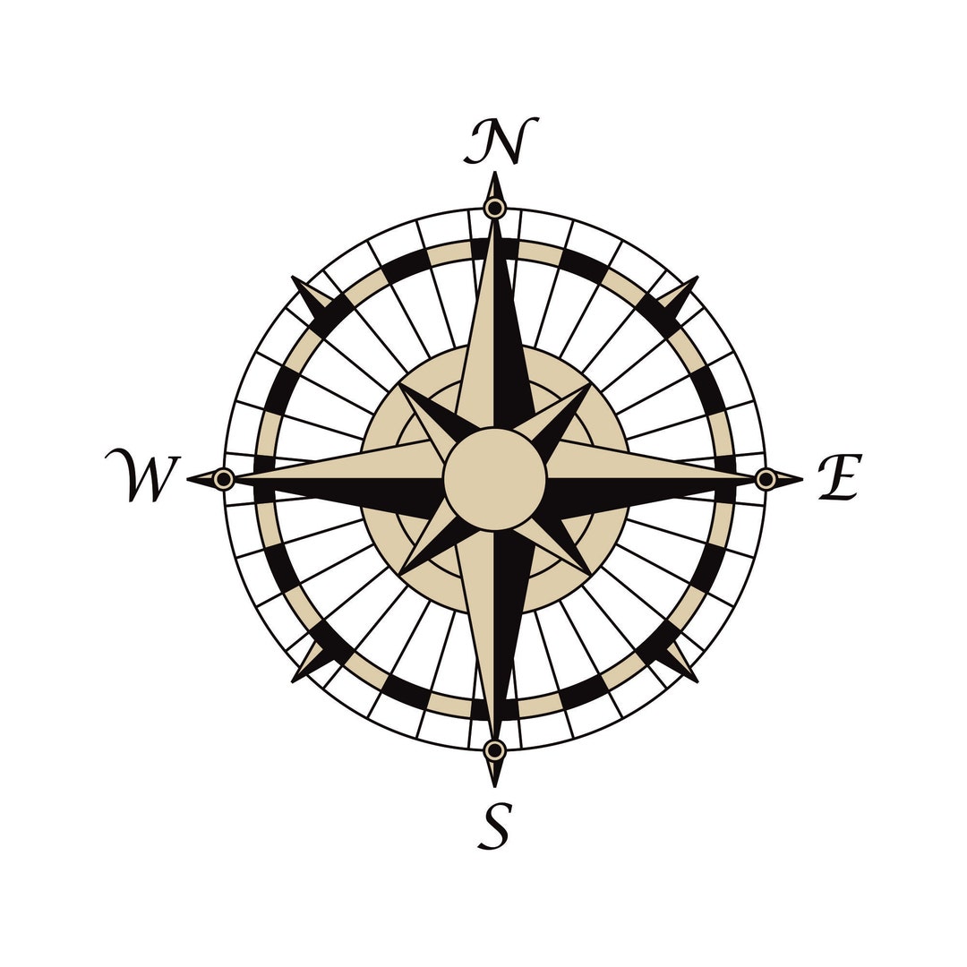 Navigation Compass SVG - Etsy