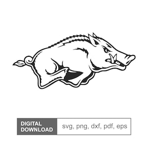 Arkansas Razorbacks SVG Cutting Files Svg PNG DXF Clipart - Etsy