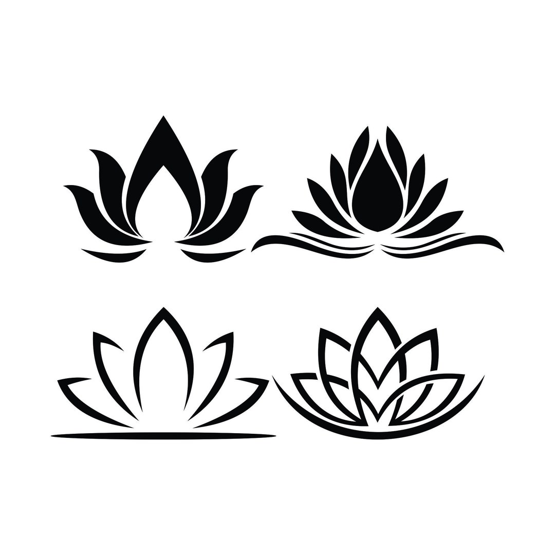 Lotus Flower SVG - Etsy Canada