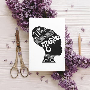 African Empress Queen Vector Clip Art Downloadable Graphic for Cricut ...