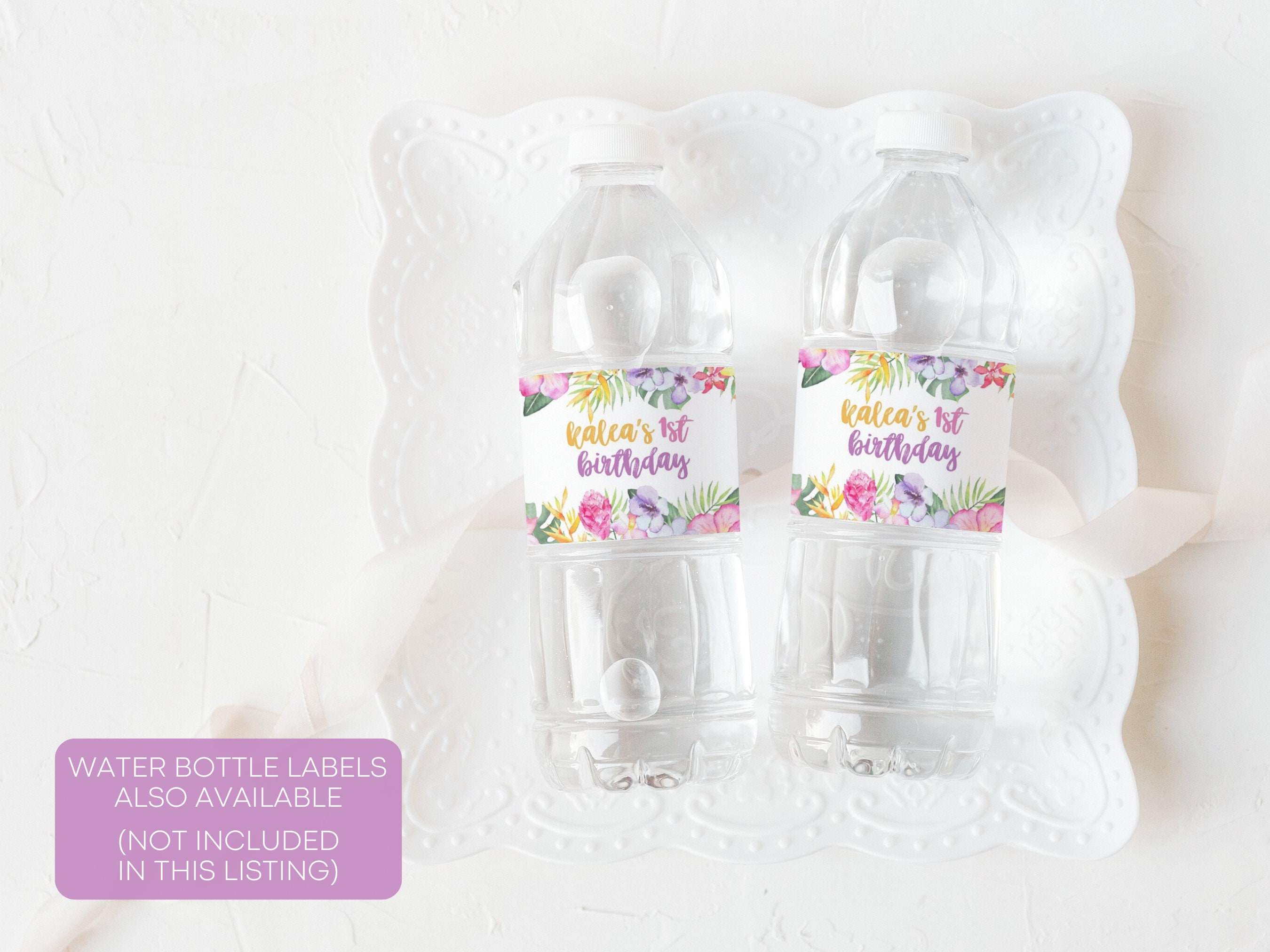 Editable Luau Party Hats, Hawaiian Birthday Party Hat, Party Hat ...