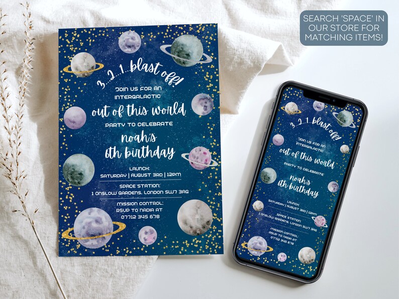 Space Popcorn Box, Popcorn Box Template, Candy Box Personalized ...