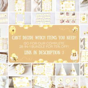 Editable Bee Table Numbers, Table Number Template, Table Number ...