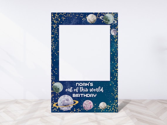 Space Selfie Frame Space Party Props Birthday Selfie Frame | Etsy