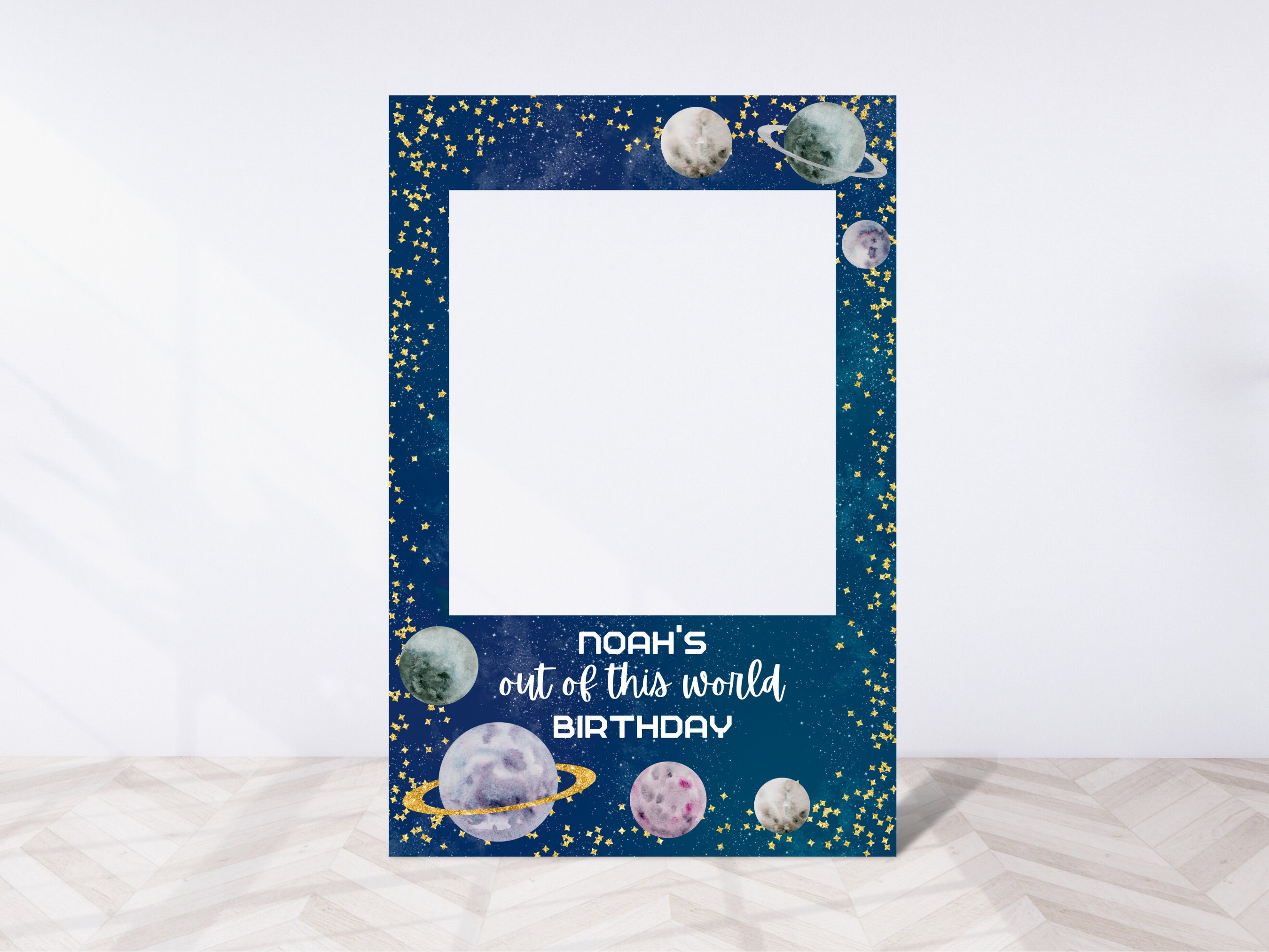 Space Selfie Frame Space Party Props Birthday Selfie Frame | Etsy