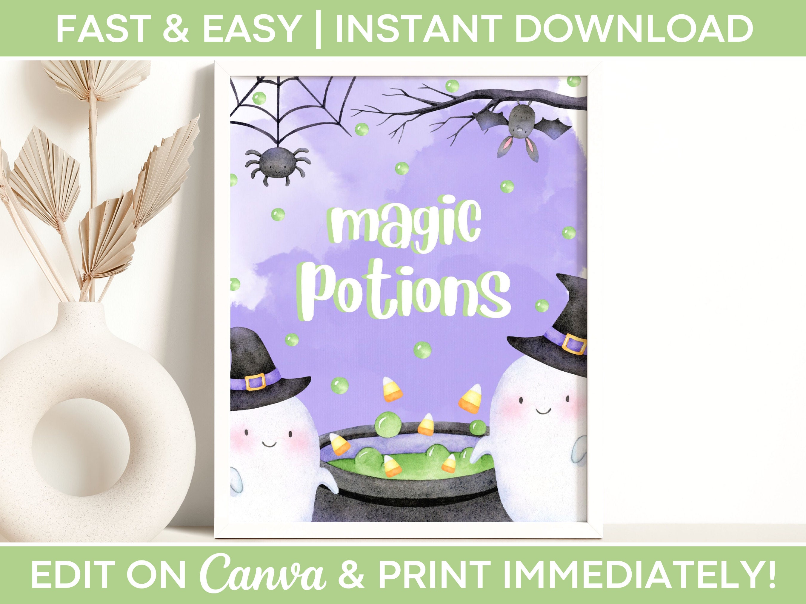 Editable Halloween Magic Potions Sign Halloween Birthday - Etsy Australia