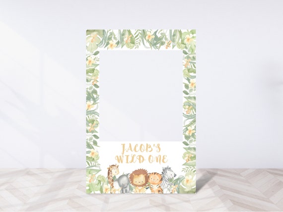 Editable Safari Selfie Frame Photo Prop Frame Printable | Etsy