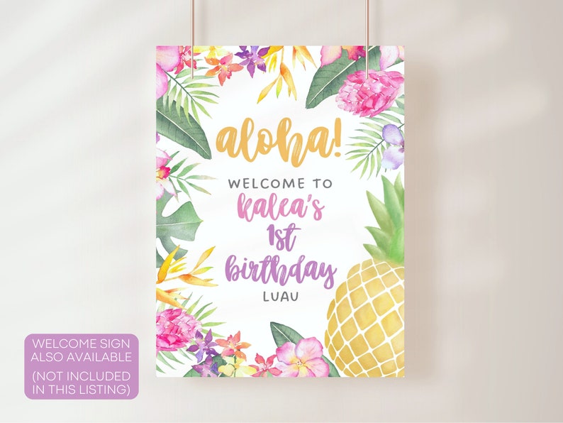 Editable Luau Party Planner, Hawaii Party Planner, Event Planner ...