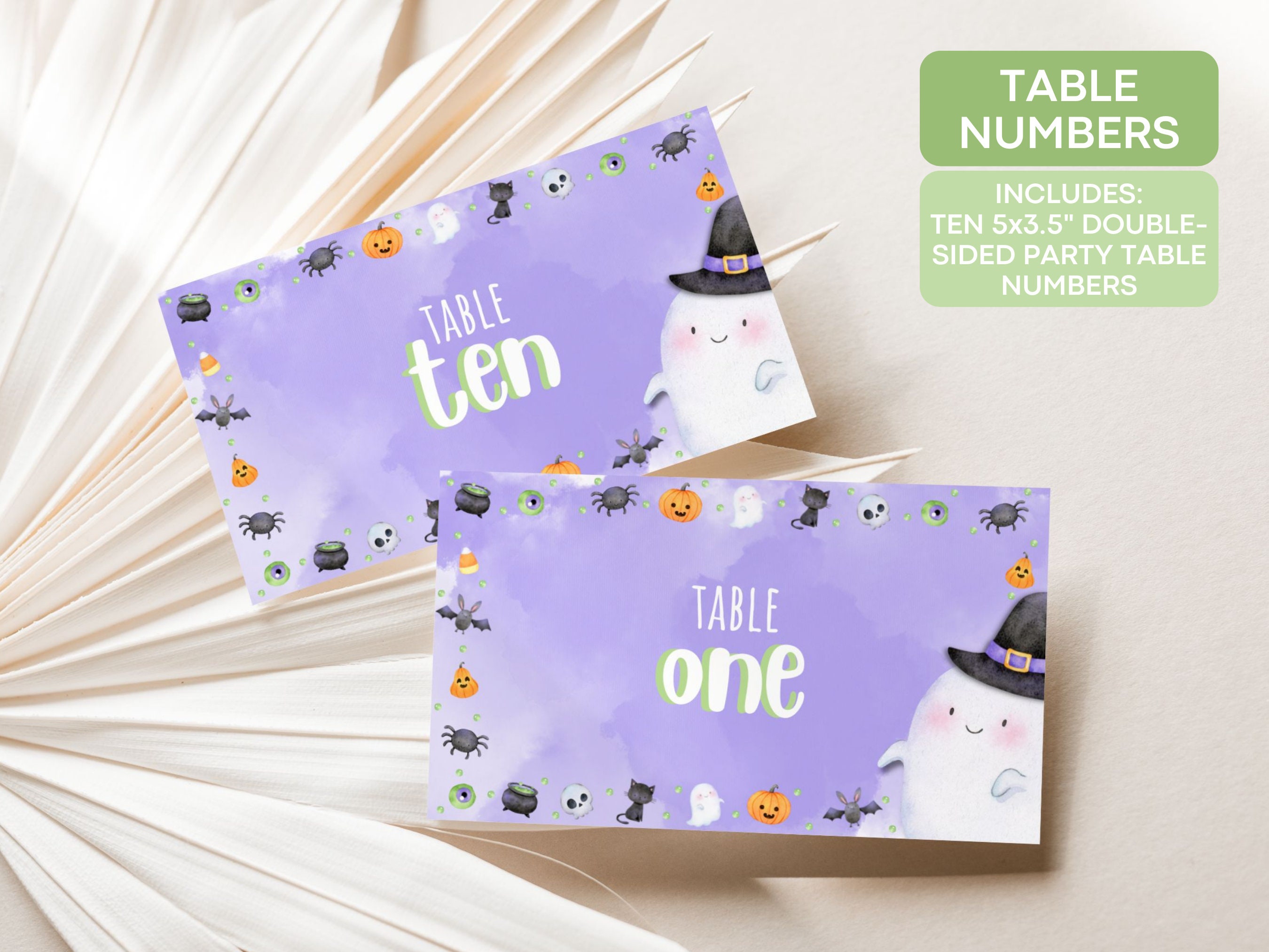 Editable Halloween Table Numbers, Halloween Table Decor, Halloween ...
