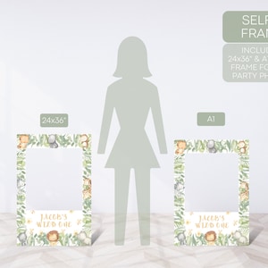 Editable Safari Selfie Frame, Photo Prop Frame Printable, Instagram ...
