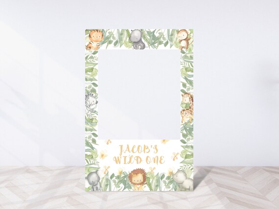 Editable Safari Selfie Frame Photo Prop Frame Printable - Etsy