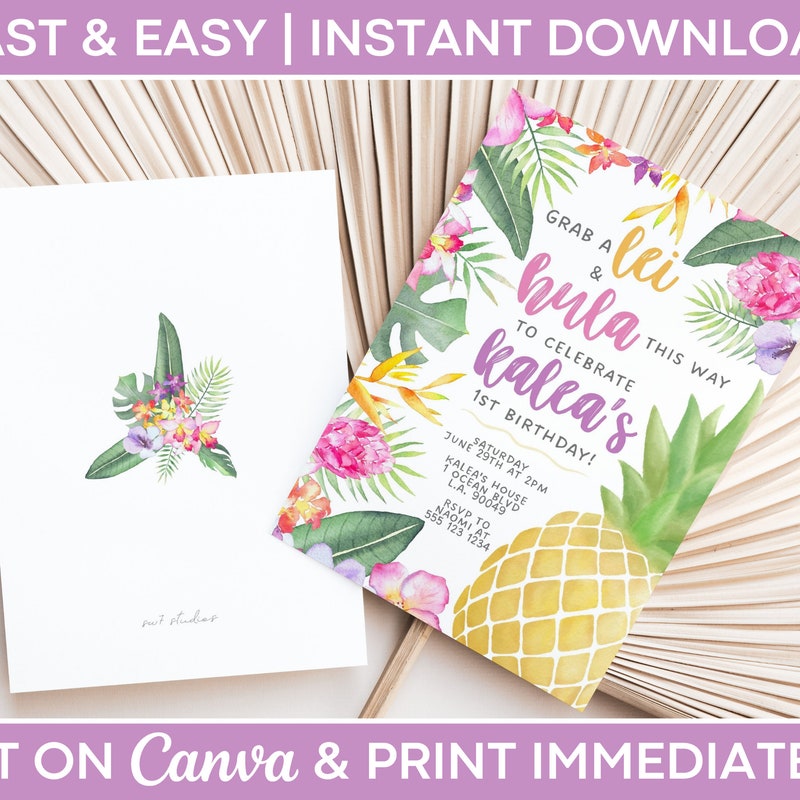 Aloha Invitation - Etsy