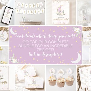 Editable Moon Favor Tag, Moon Thank You Tag, Printable Favor Label ...