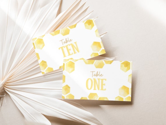 Editable Bee Table Numbers Table Number Template Table | Etsy