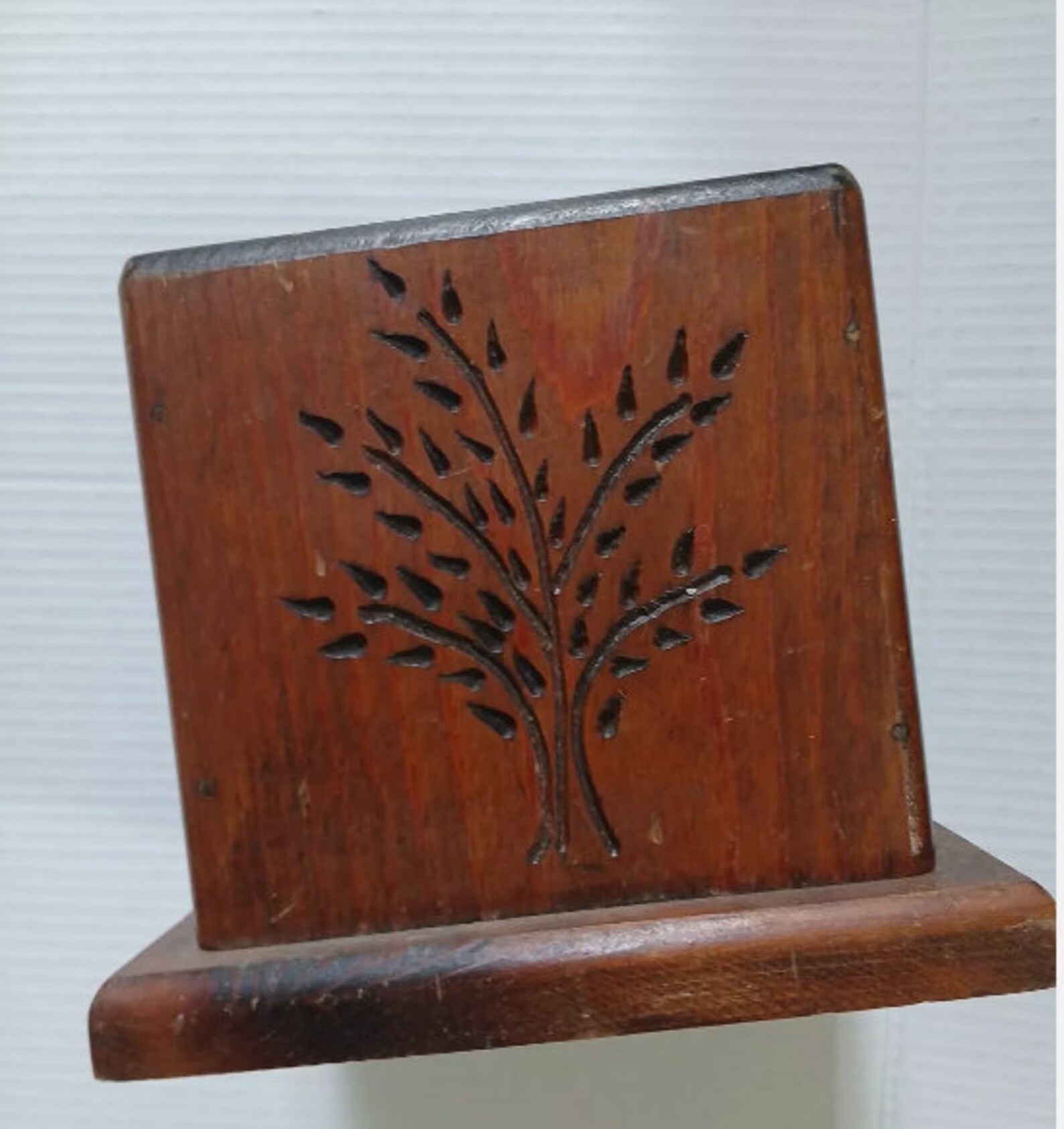 Antique Solid Wood Handmade Tissue Box Holder Primitive/rustic - Etsy