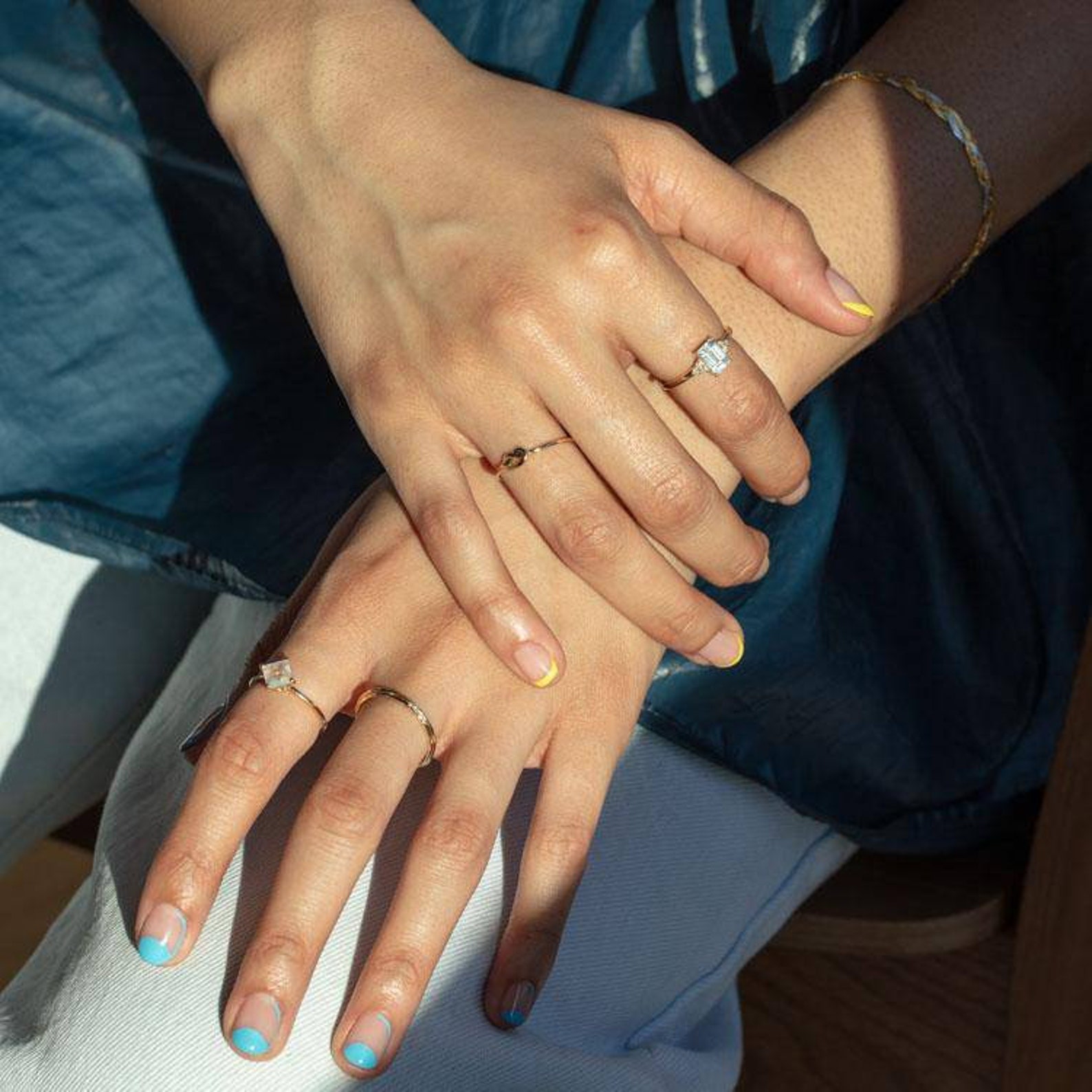 10K Solid Gold Love Knot Ring Stacking Dainty Twisted Wire - Etsy