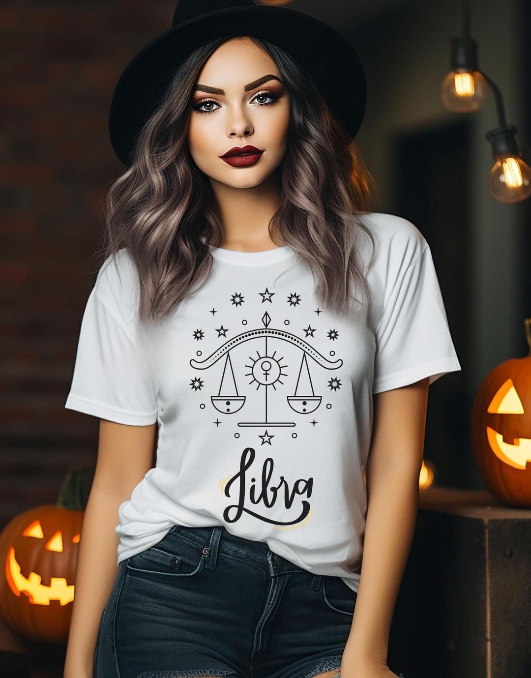 Camiseta de mujer Libra, regalo del zodiaco para Libra, ropa de ...