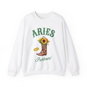 Howdy Partner Western Theme Shirt, Sunflower Sweatshirt, Aries Woman ...
