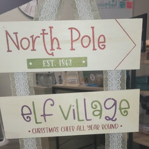 Christmas Village Sign - Etsy
