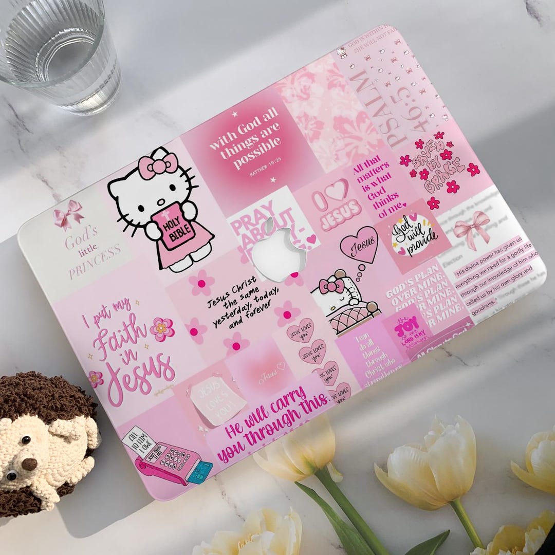 Hello Kitty Patchwork Pictures MacBook Case,hard Laptop Case for MacBook Air15/13 Pro 13/14/15 ...