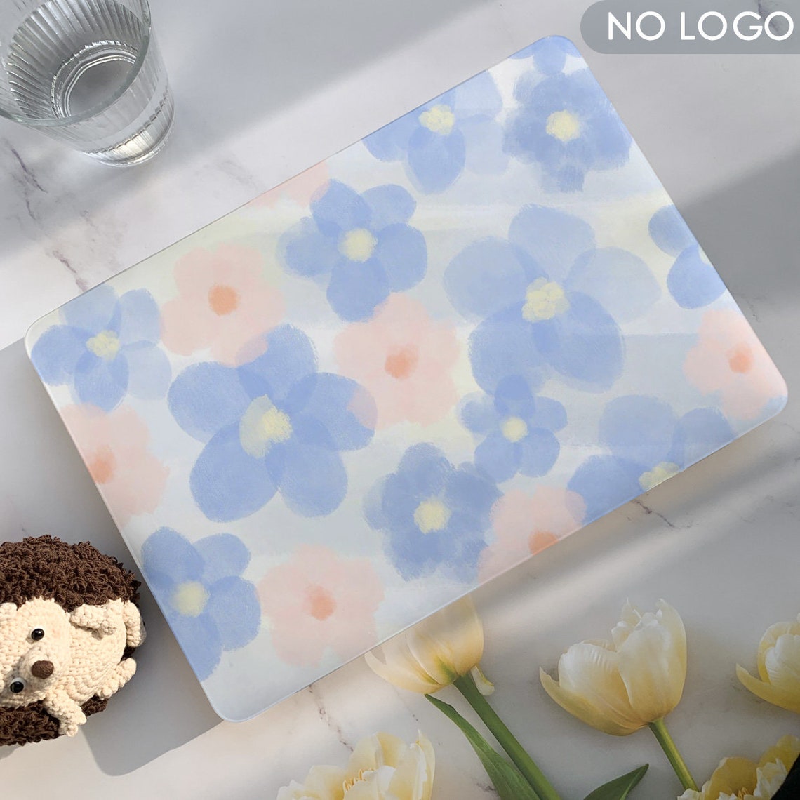Pink&blue Flowers Macbook Air Case Hard Laptop Case for - Etsy