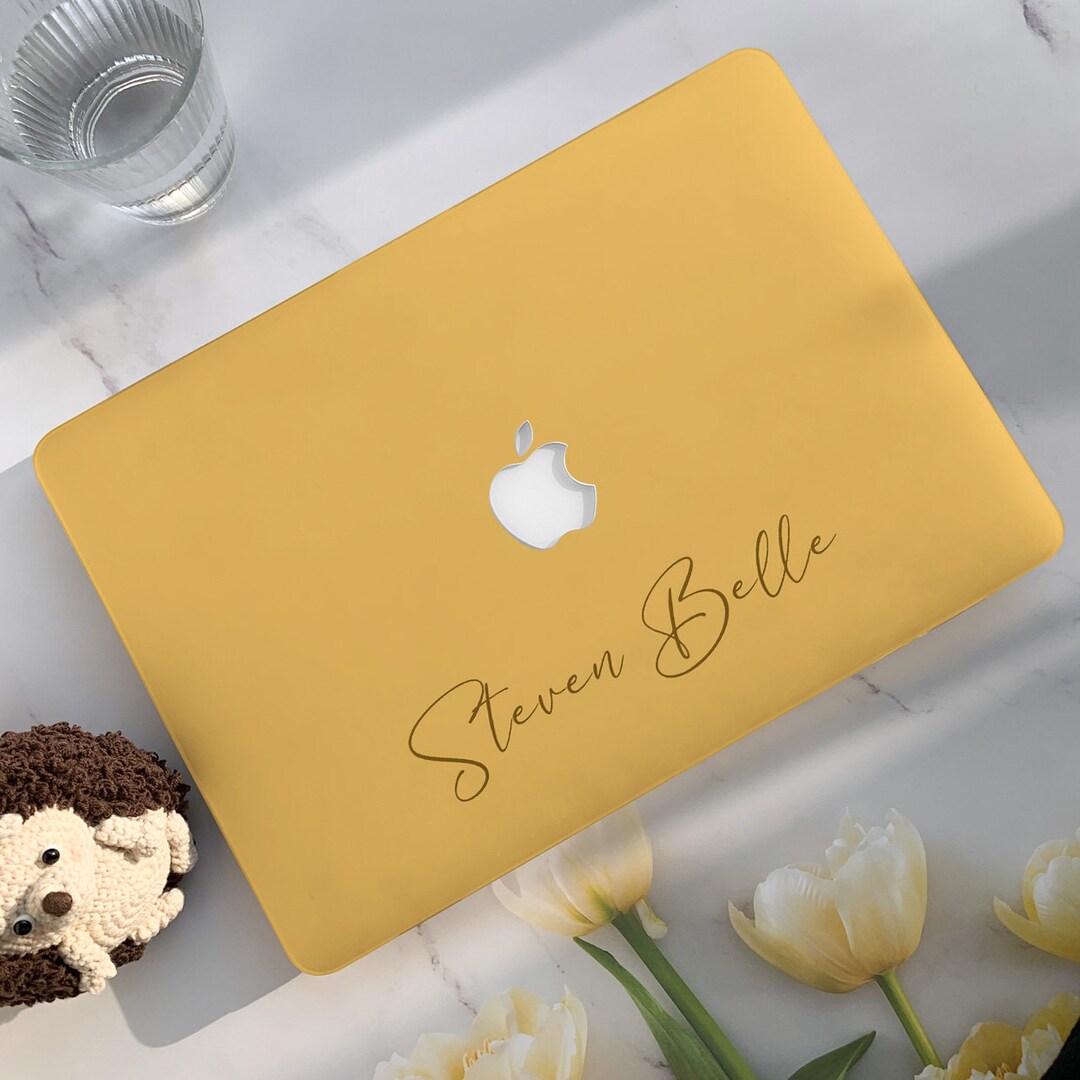 Personalized Yellow MacBook Air Case | Hard Laptop Case for MacBook Air ...