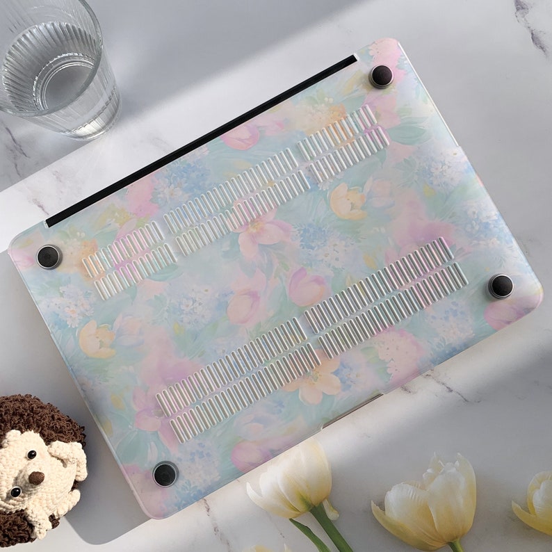 Floral Painting MacBook Case: Retro Hard Laptop Cover - Etsy