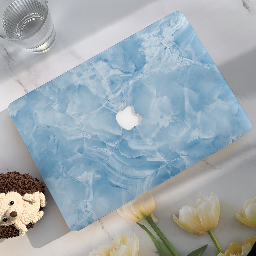 Blue Marble Texture MacBook Case: Hard Laptop Cover - Etsy