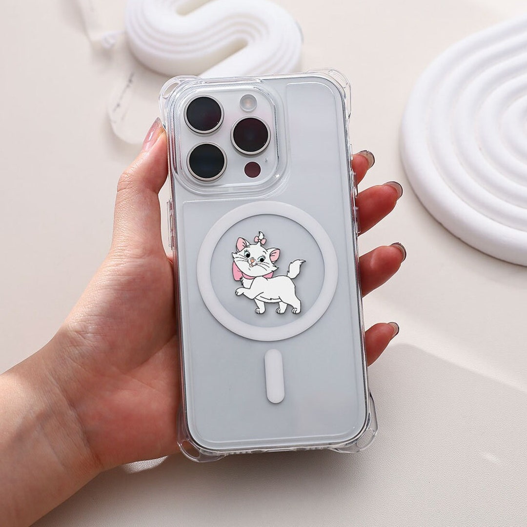 Marie Aristocats Clear Silicone Phone Case With Chain - Etsy