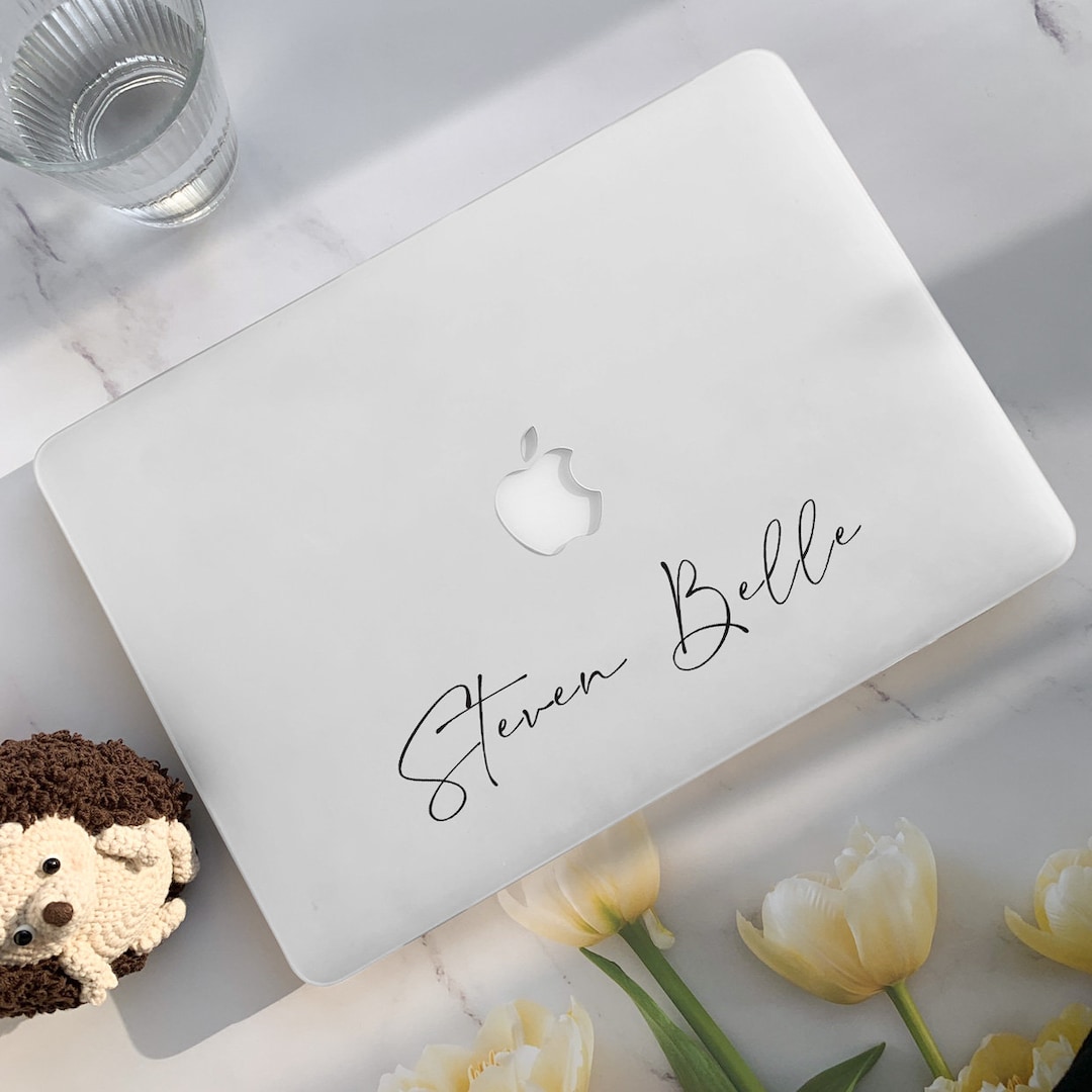 Personalized MacBook Case: White Hard Laptop Cover - Etsy
