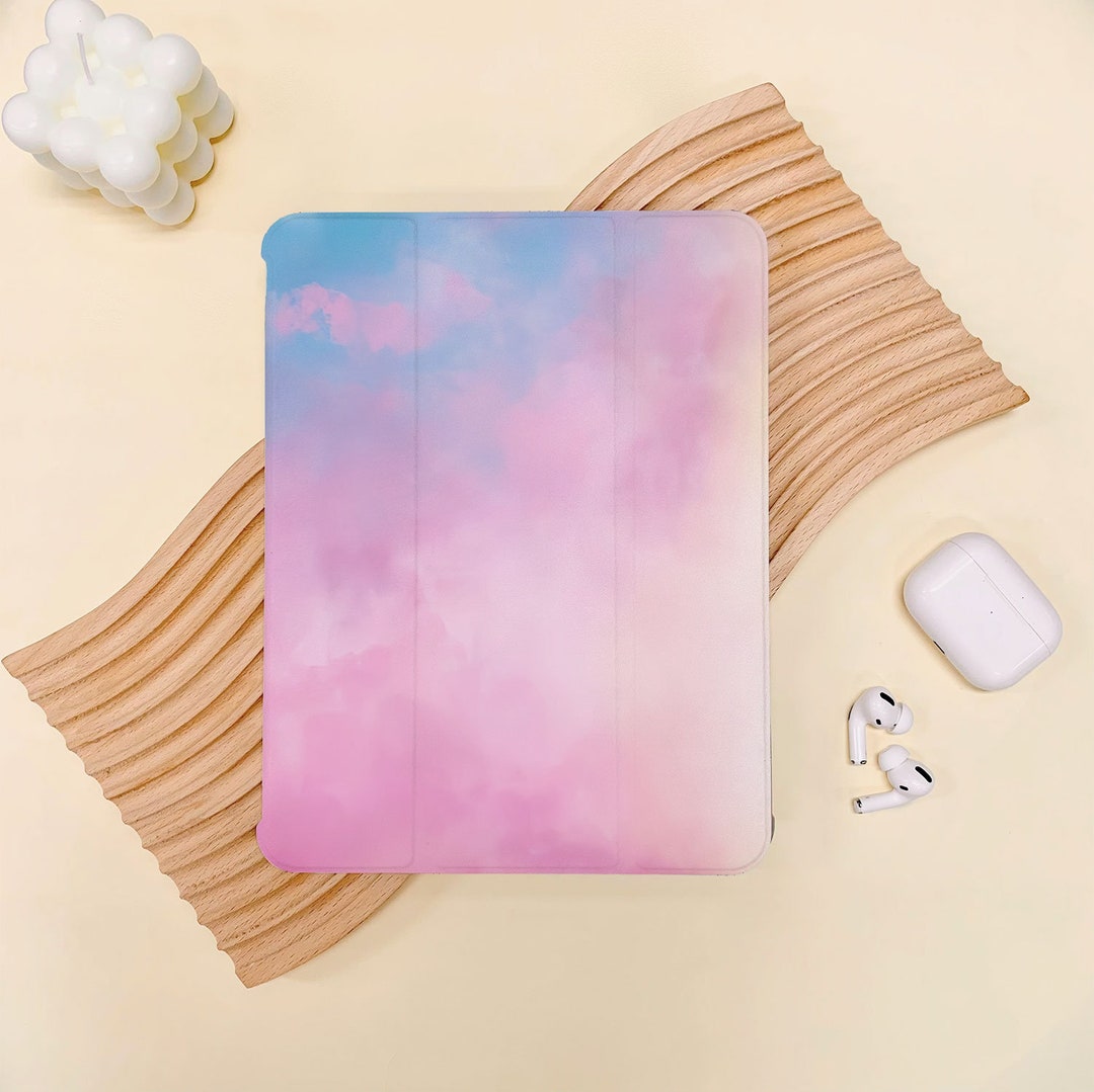 Pink Sky Lover iPad Case With Pencil Holder Cover for Ipad9.7" 10.2" 10 ...
