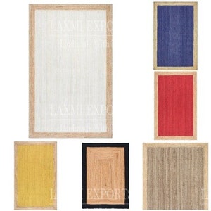 Jute Area Rug, Natural Fiber Rug, Bohemian Jute Rug, Square Jute Rug ...
