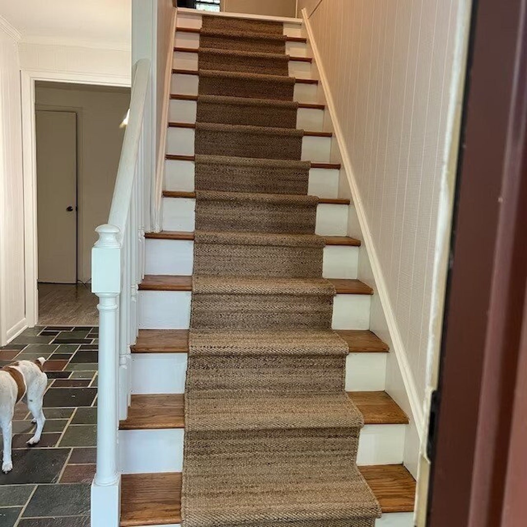 Buy Natural Jute Runner stair Runner Self Fit Stair Runner hemp Online ...