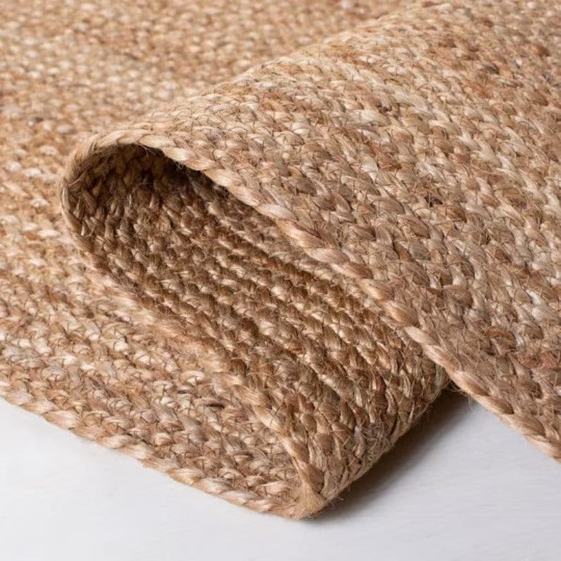 Jute Rug Natural Jute Rug, Jute Braided Rug, Bohemian Jute Rug, Jute ...