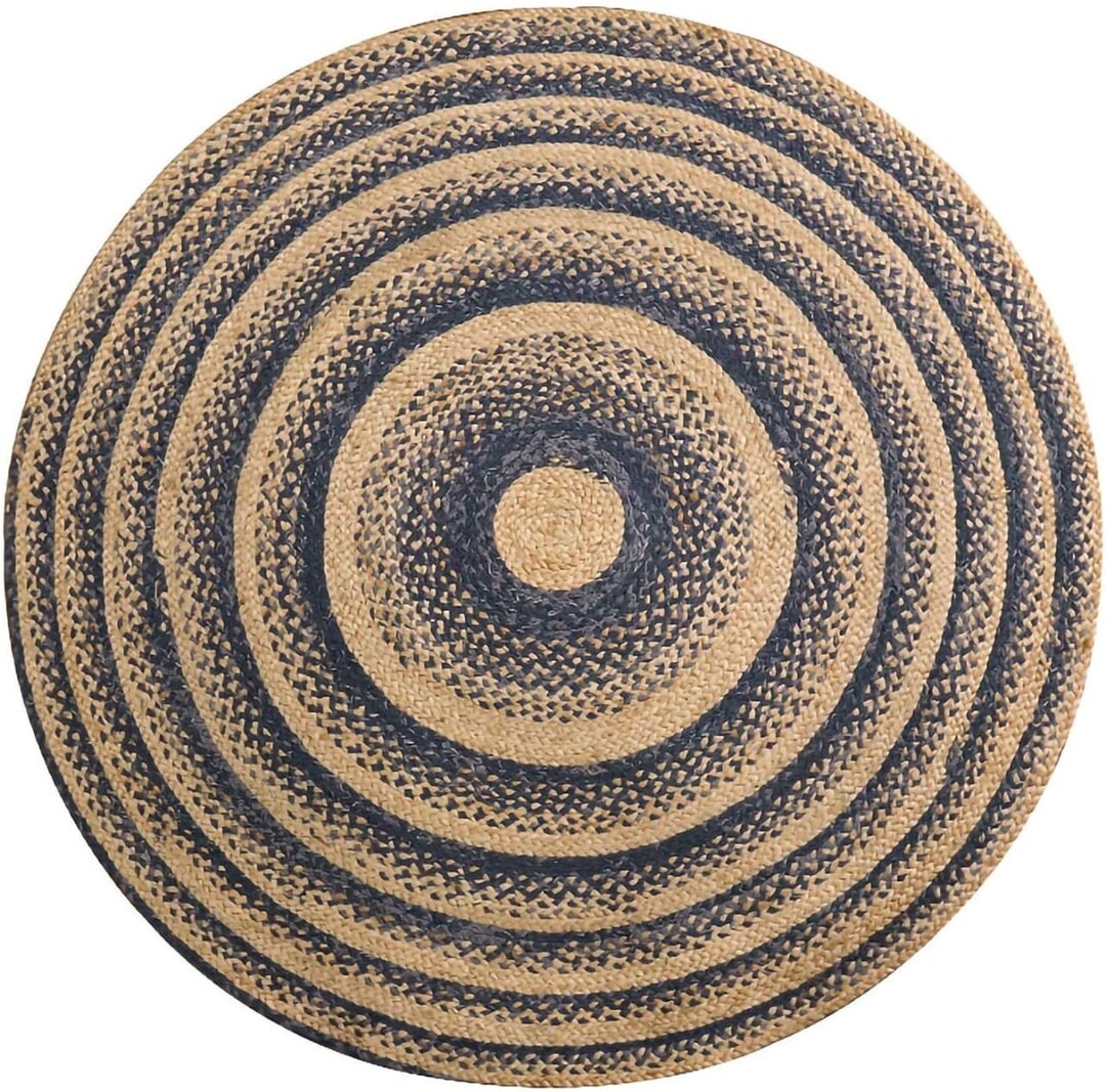 5x5 Hand Braided Bohemian Colorful Cotton Chindi Area Rug Multi Color ...