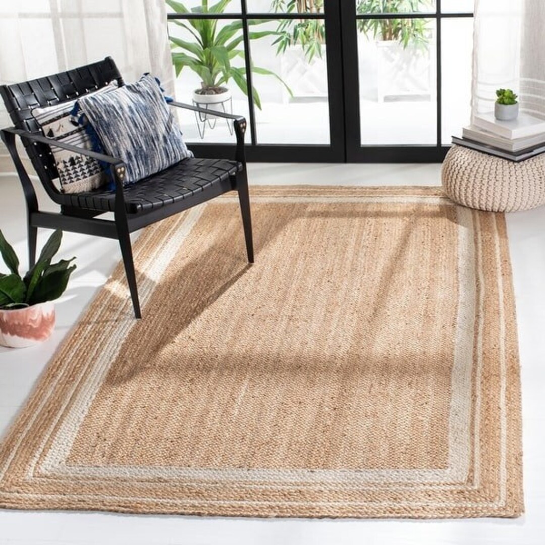 Jute Rug Handwoven Jute Rug Boho Rug Home Decor Rug Natural Jute Rug ...